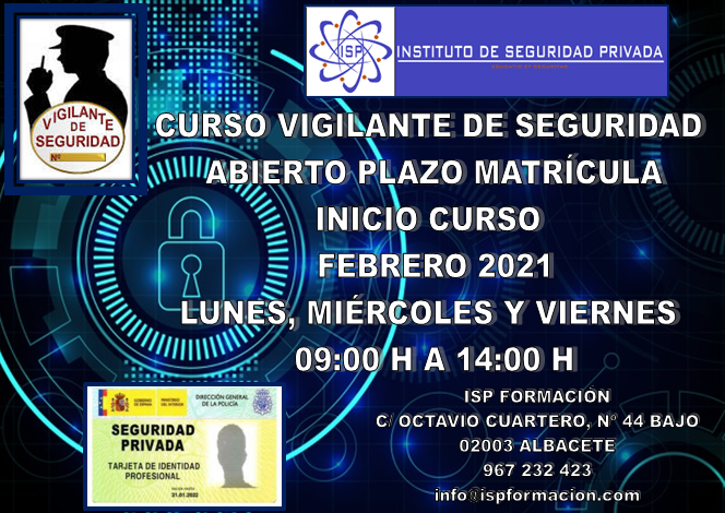 NUEVO CURSO VIGILANTE DE SEGURIDAD - EDUCATIO ET SECURITAS. CENTRO DE FORMACIÓN DE SEGURIDAD PRIVADA